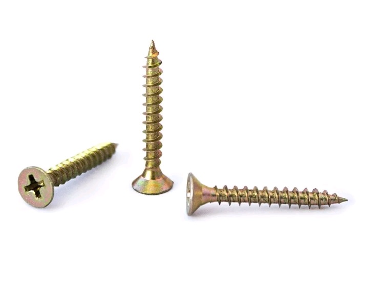 TORNILLO FIX BRONCEADO 5X70 CAJA X 250 UNIDADES → Madherrajes